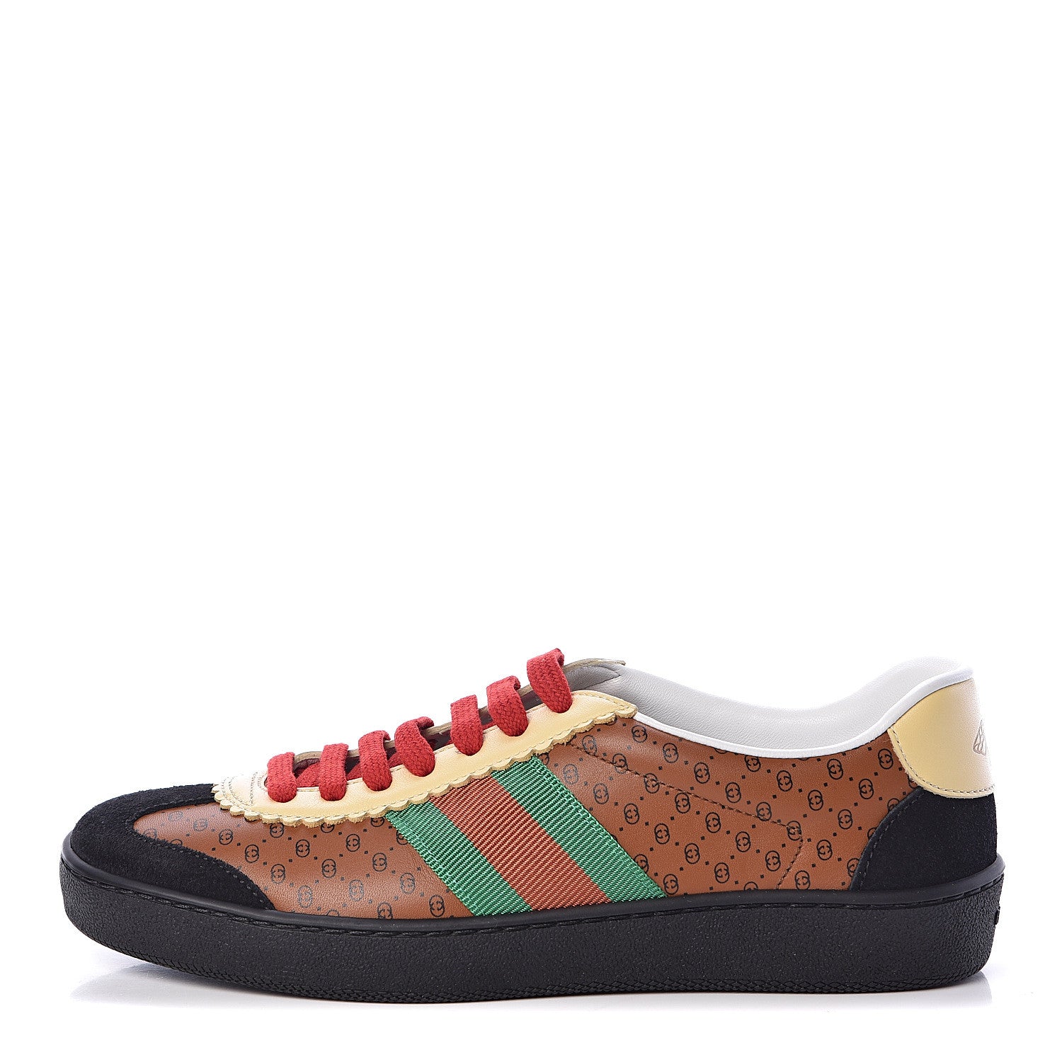 Gucci X DAPPER DAN Calfskin Suede GG Micro Monogram Womens G74 Sneakers ...