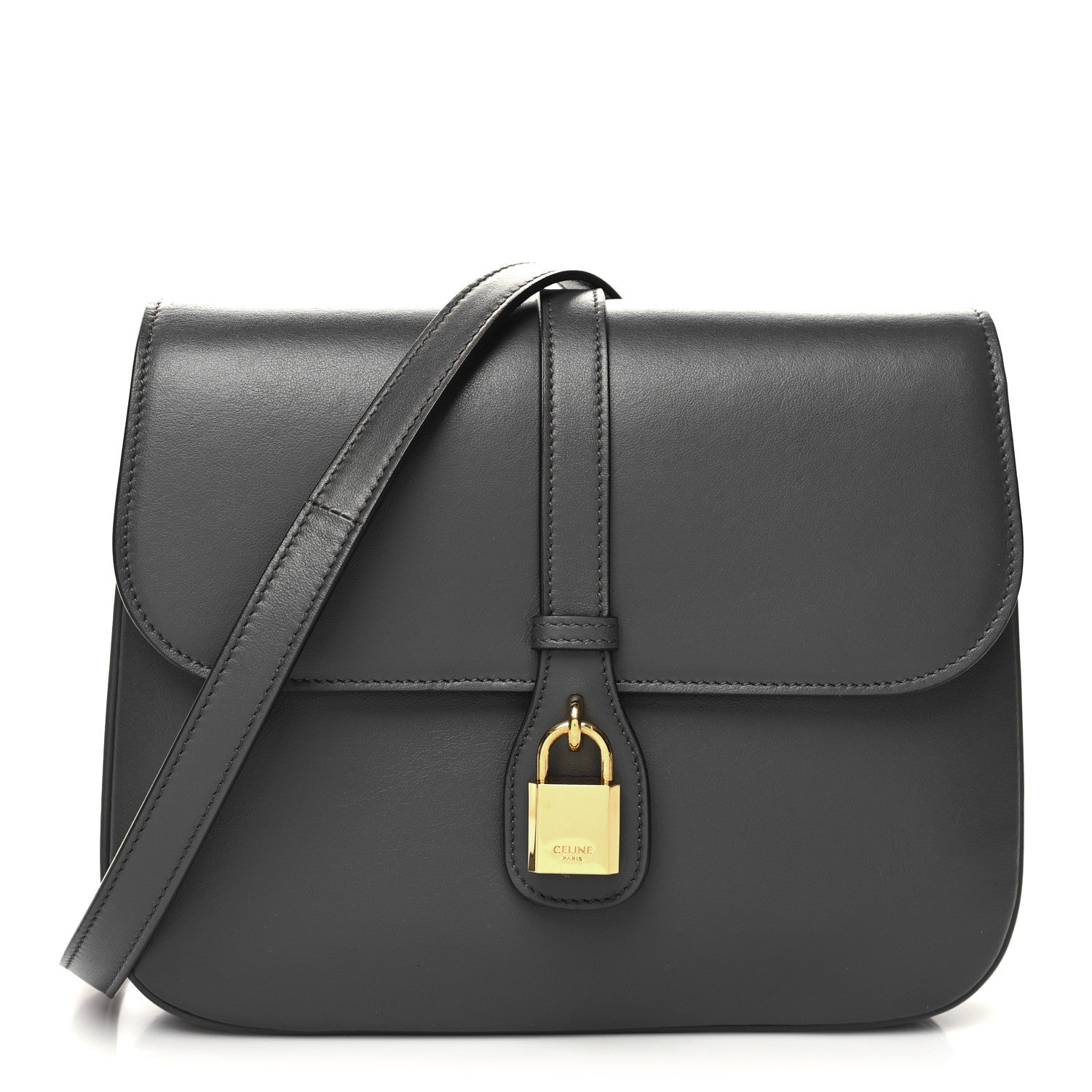 Celine Smooth Calfskin Medium Tabou Anthracite 1254970 – FASHIONPHILE