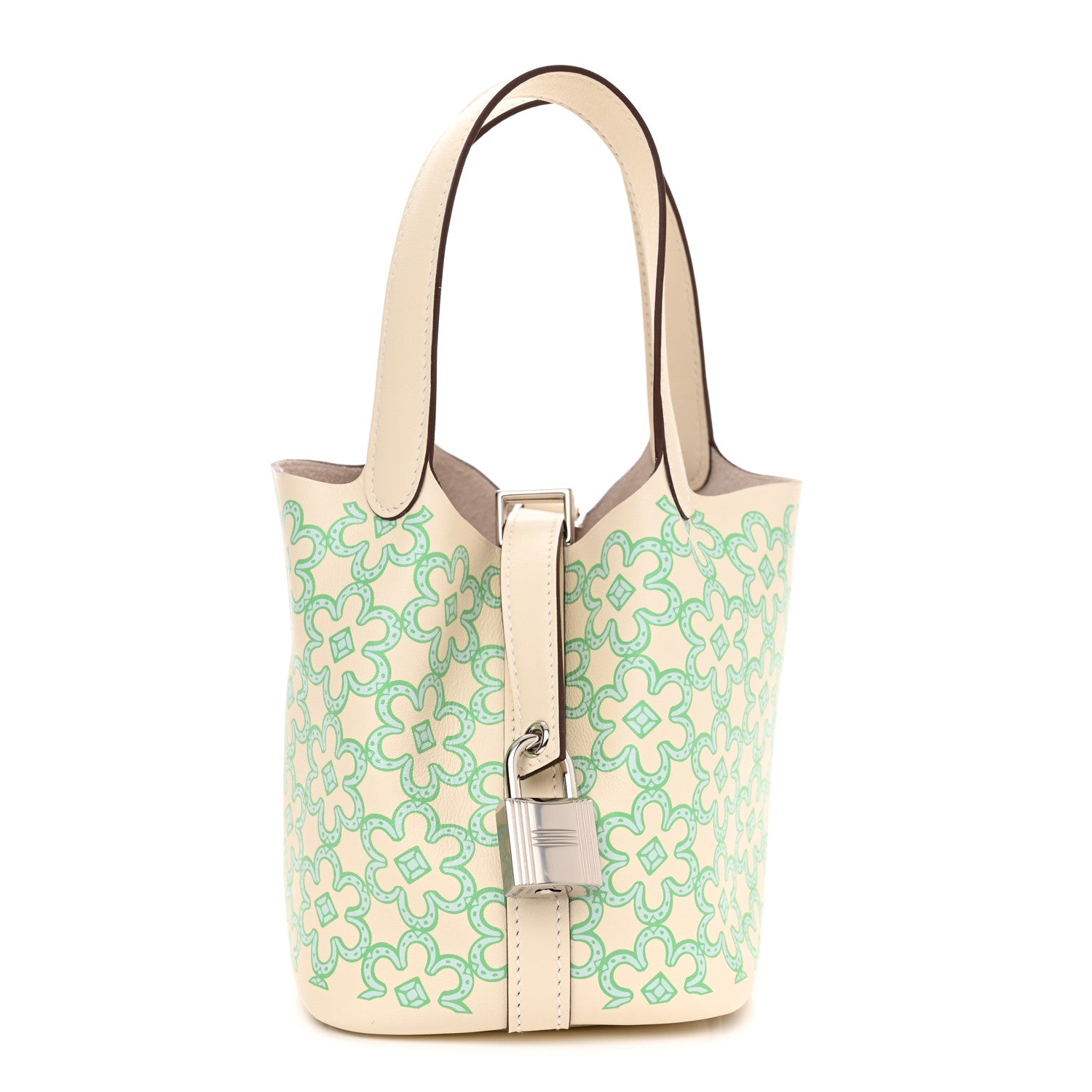 Hermes Swift Micro Lucky Daisy Picotin Lock Nata Vert 1263623 ...