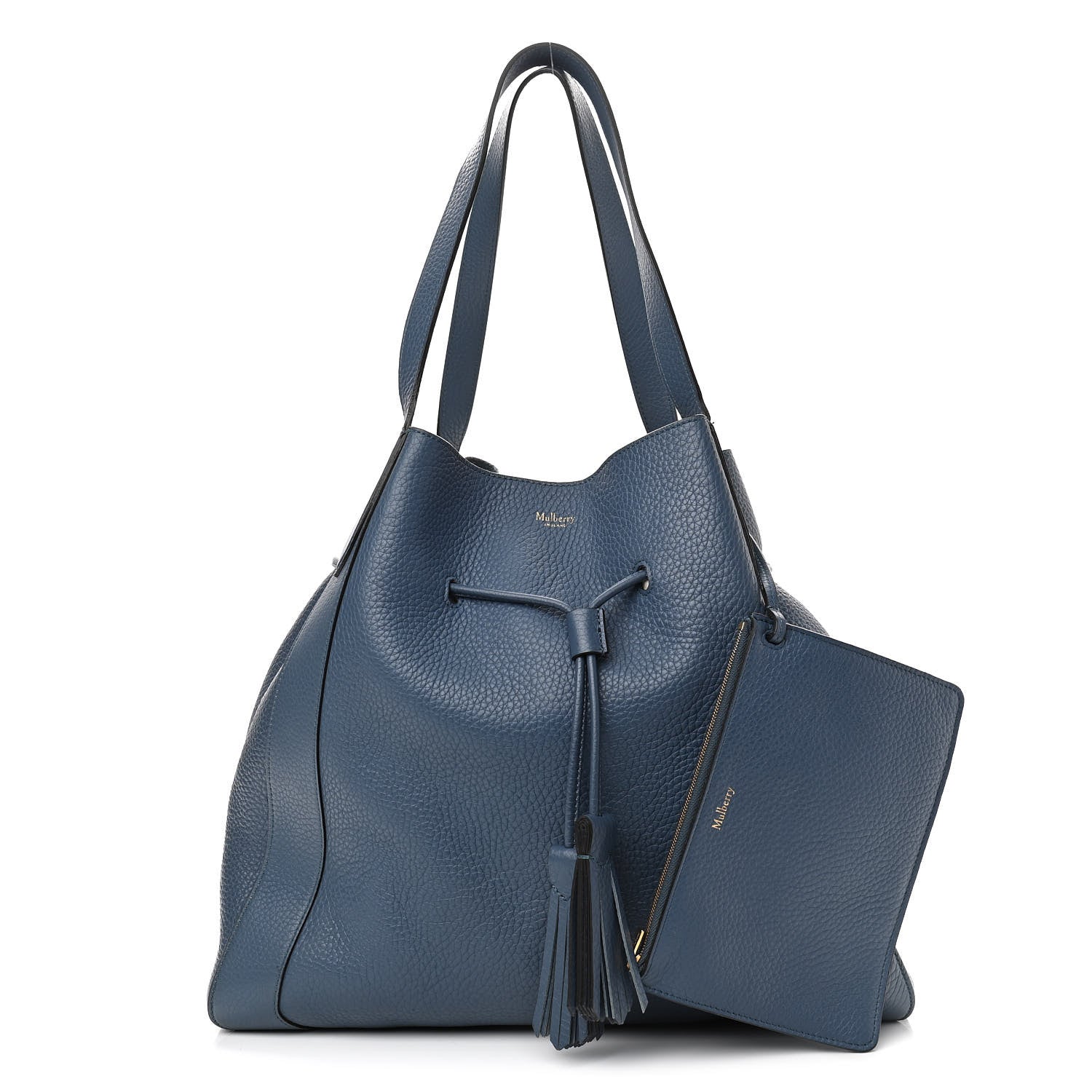 Mulberry Heavy Grain Calfskin Small Millie Pale Navy 1054707 – FASHIONPHILE