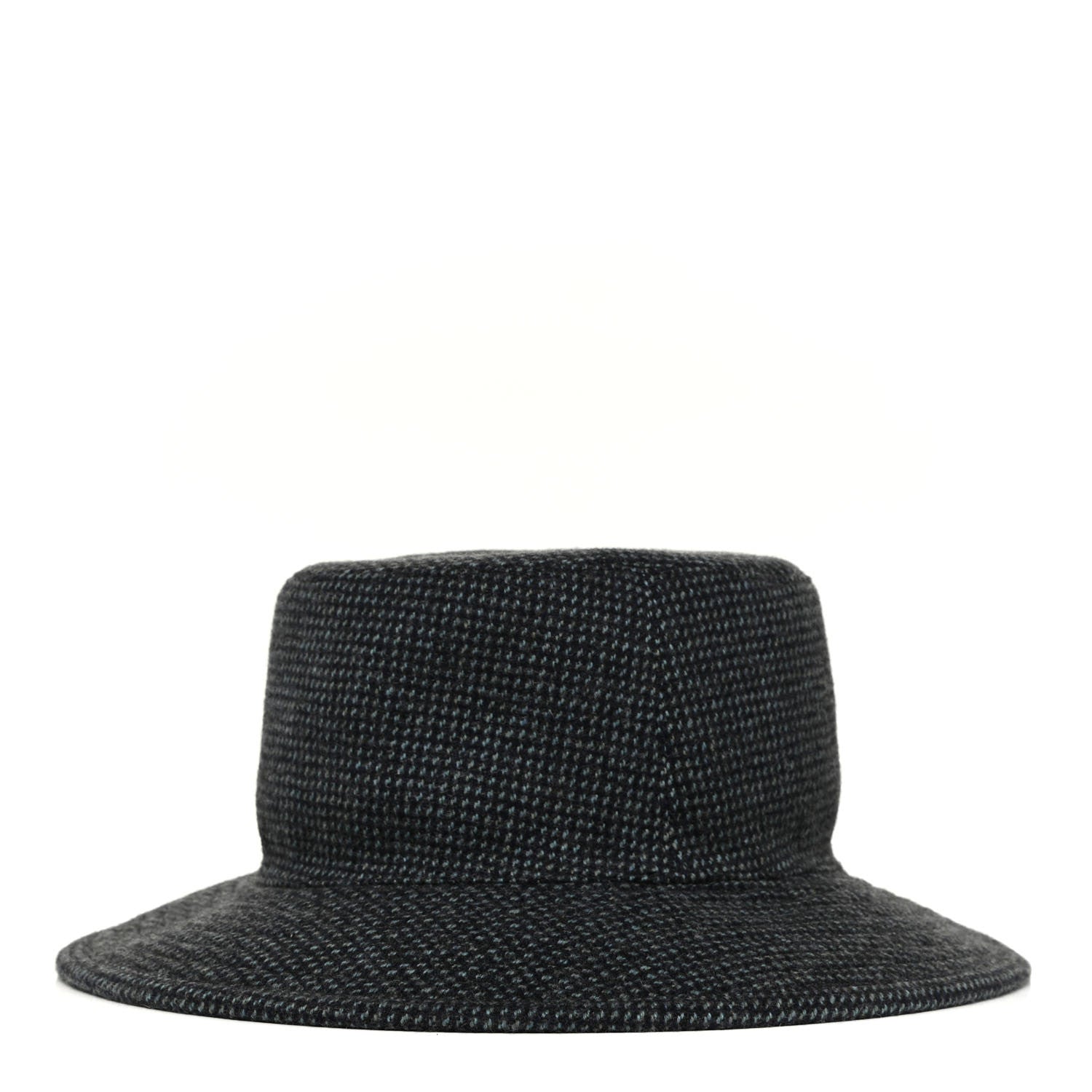Hermes Wool Cashmere Flannel Plaid Colorado Hat 57 Bleu Payne 957324 ...