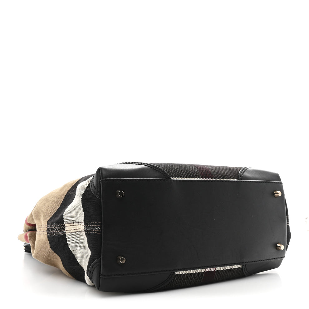 Burberry Canvas Mega Check Medium Maidstone Black 1825866 – FASHIONPHILE