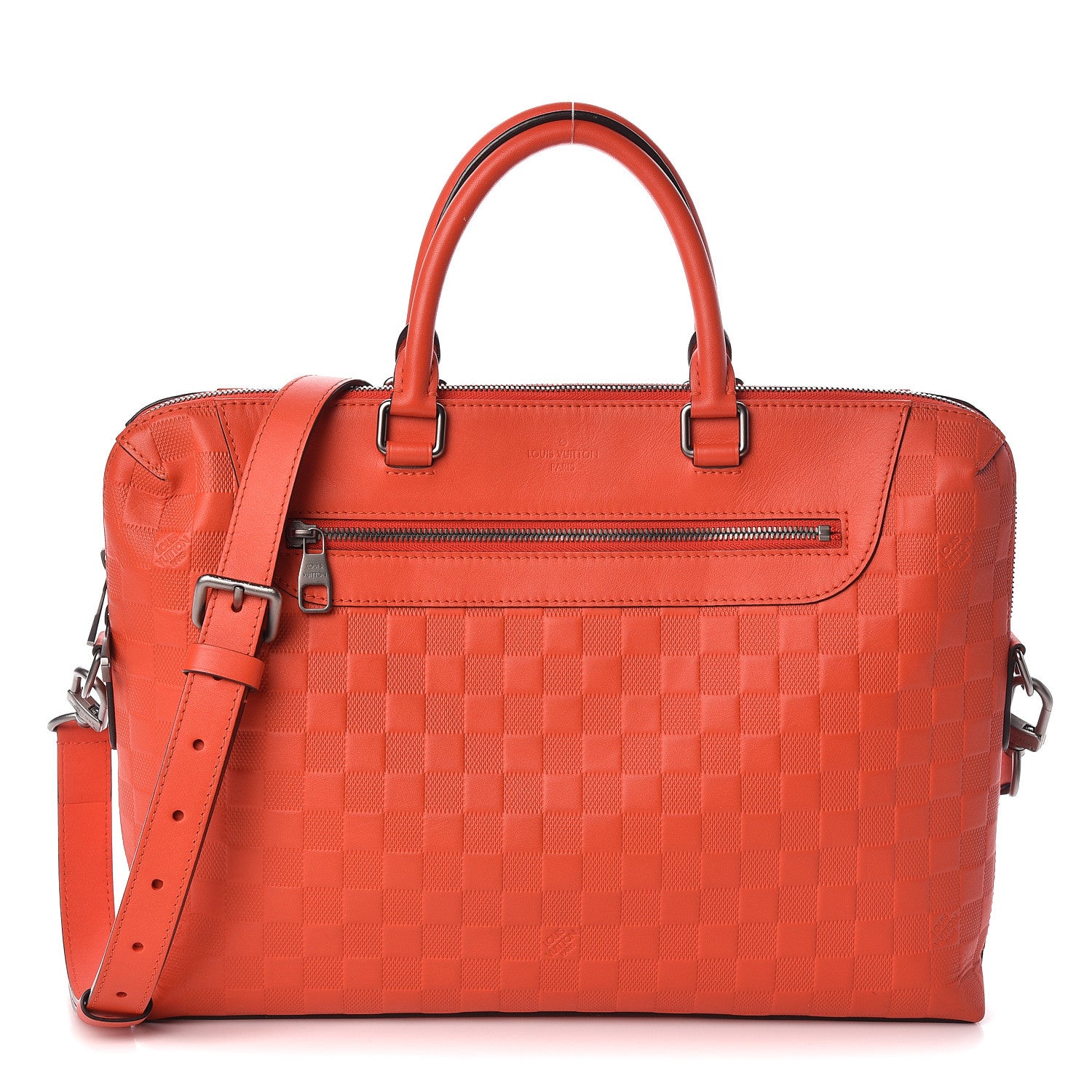 Louis Vuitton Damier Infini Porte-Documents Jour Briefcase Magma 473489 ...