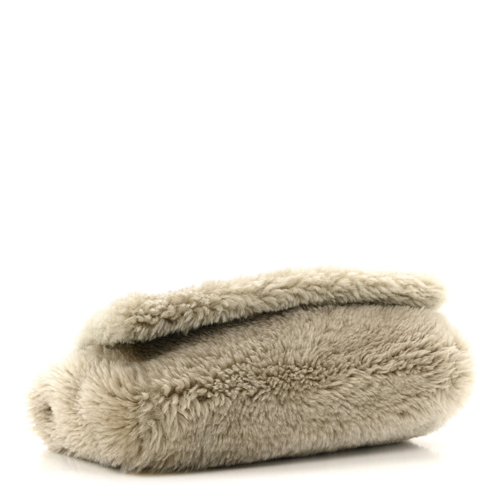 Saint Laurent Shearling Calfskin Medium Reversible Monogram Kate ...