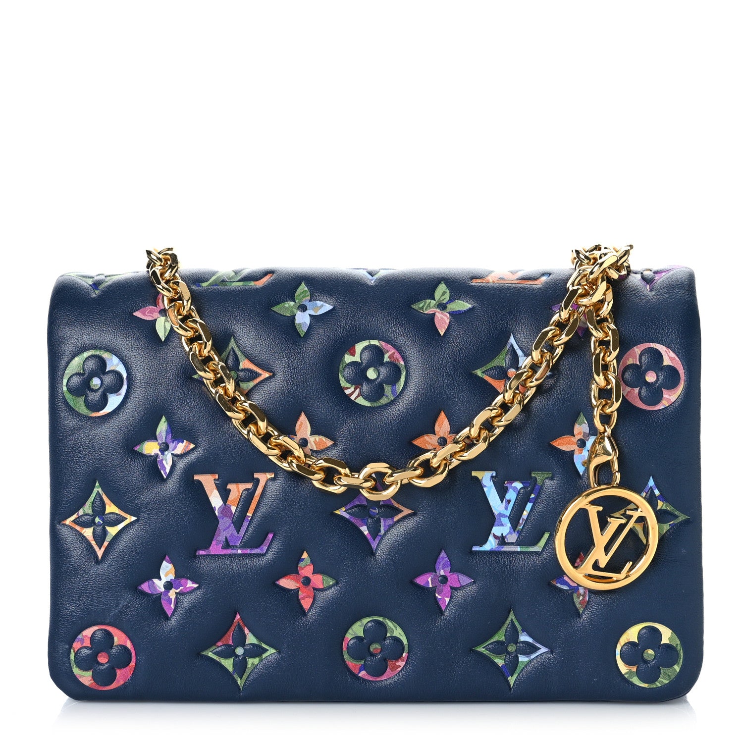 Louis Vuitton Lambskin Embossed Monogram LV Garden Pochette Coussin ...