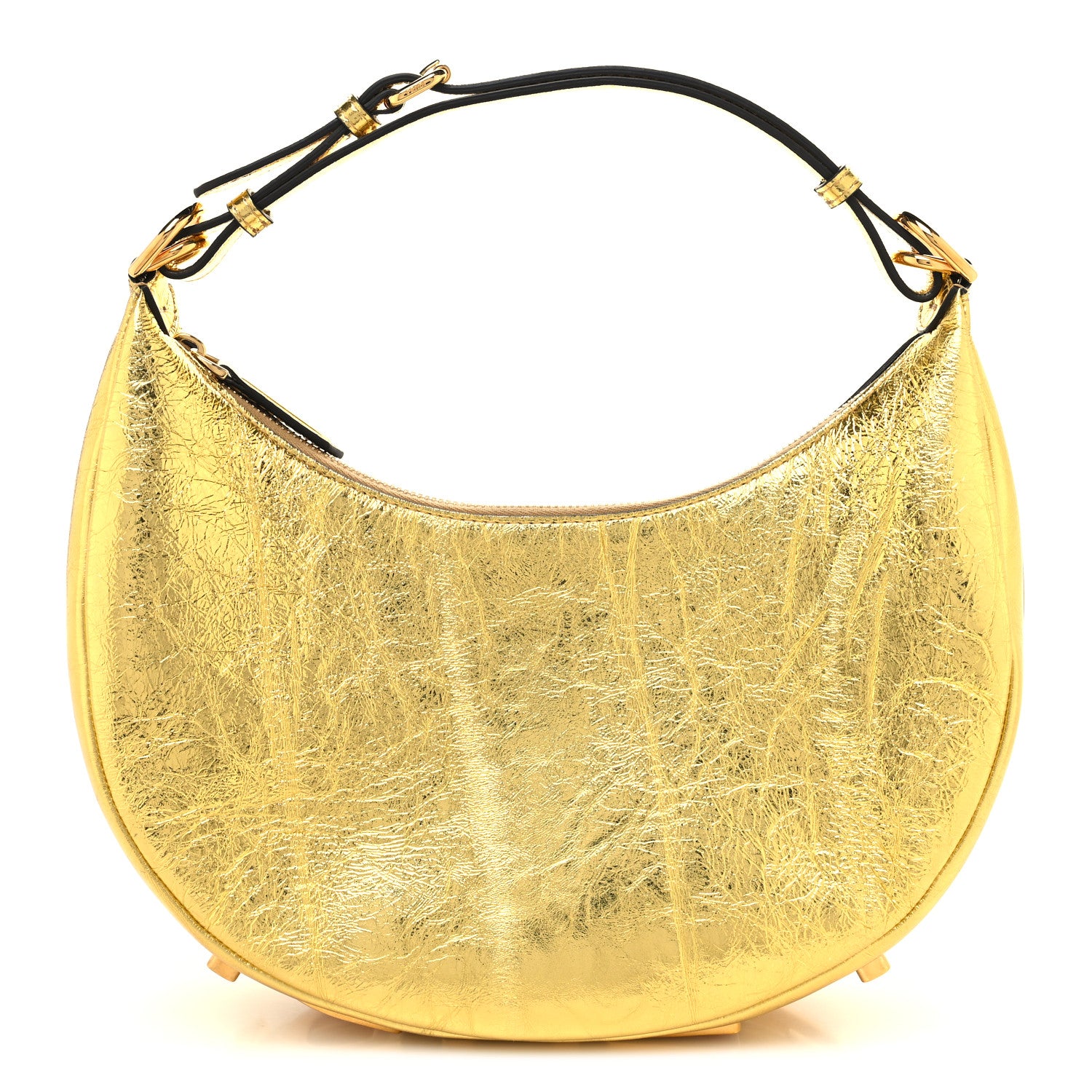 Fendi Rock Millenium Small Fendigraphy Hobo Gold 1314204 – FASHIONPHILE