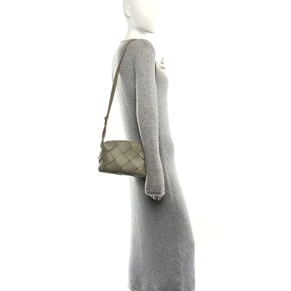Bottega Veneta Lambskin Maxi Intrecciato Small Cassette Camera Bag ...