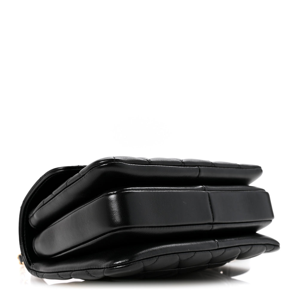 Chanel Lambskin Quilted Mini Trendy CC Dual Handle Flap Bag Black ...