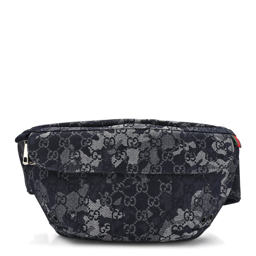 Gucci Denim GG Monogram Camouflage Belt Bag Blue 1813848 – FASHIONPHILE