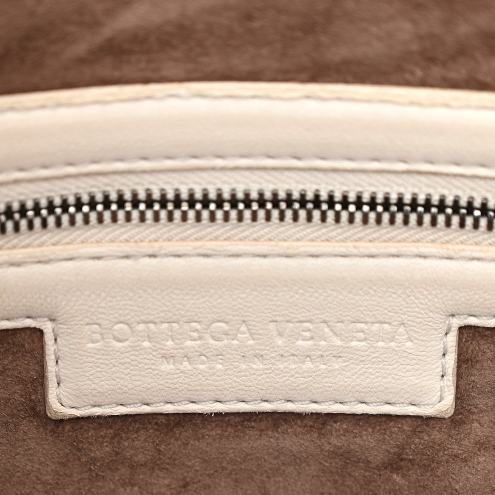 Bottega Veneta Nappa Intrecciato Large Belly Veneta Hobo White 1886714 ...