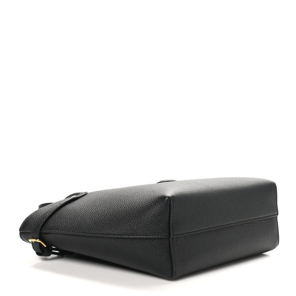 Celine Grained Calfskin Triomphe Mini Cabas Anais Black 1777889 ...