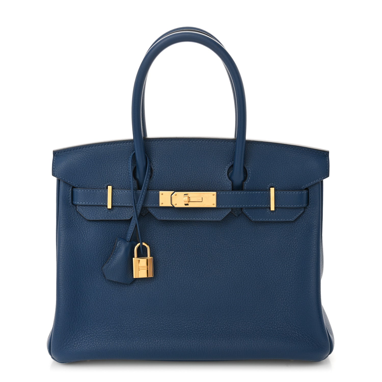 Hermes Taurillon Novillo Birkin 30 Deep Blue 1729176 – FASHIONPHILE