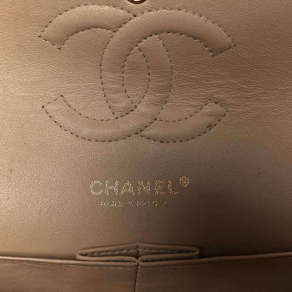 Chanel Caviar Quilted Medium Double Flap Beige 1789279 – FASHIONPHILE