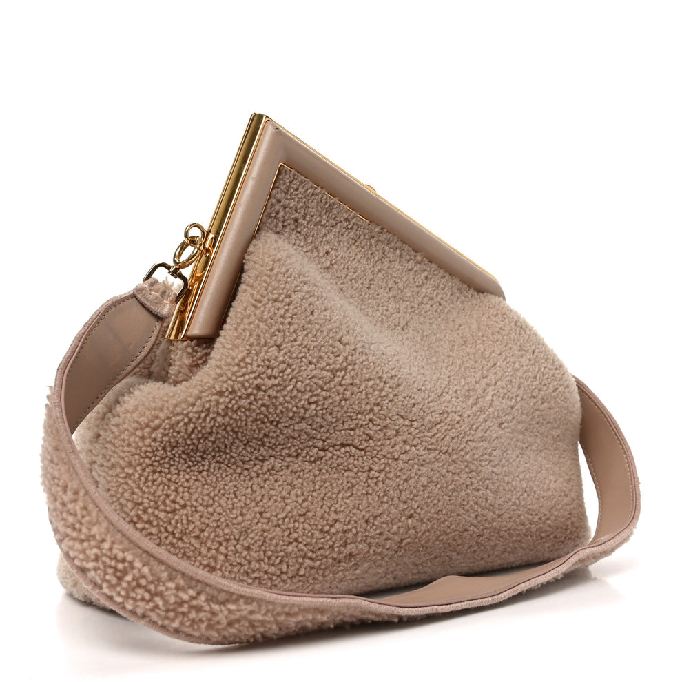 Fendi Shearling Medium Fendi First Rosa Plaster 1803537 – FASHIONPHILE