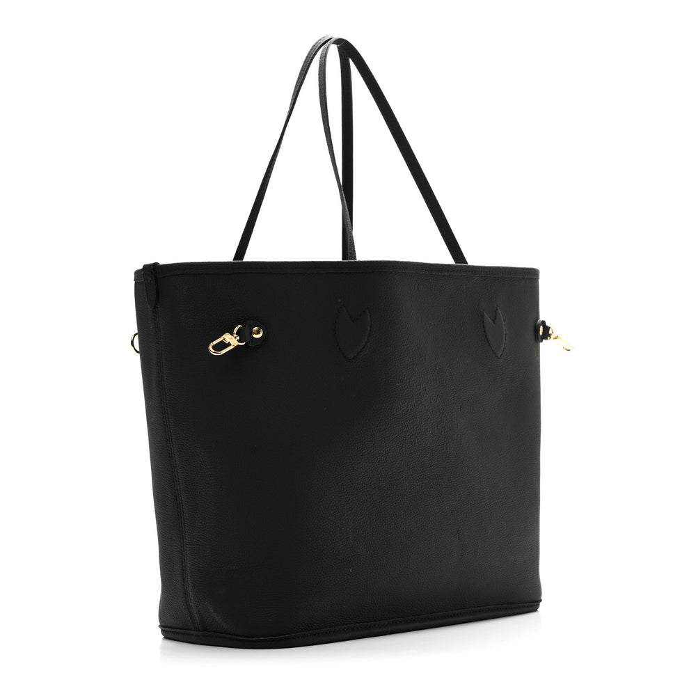 Louis Vuitton Monogram Calfskin Neo Neverfull Inside Out MM Black ...