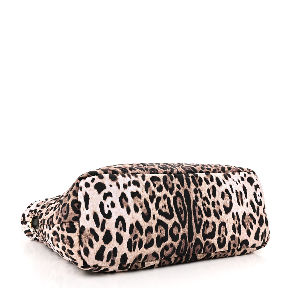 Dolce & Gabbana Nylon Leopard Print Changing Bag Brown 1781615 ...
