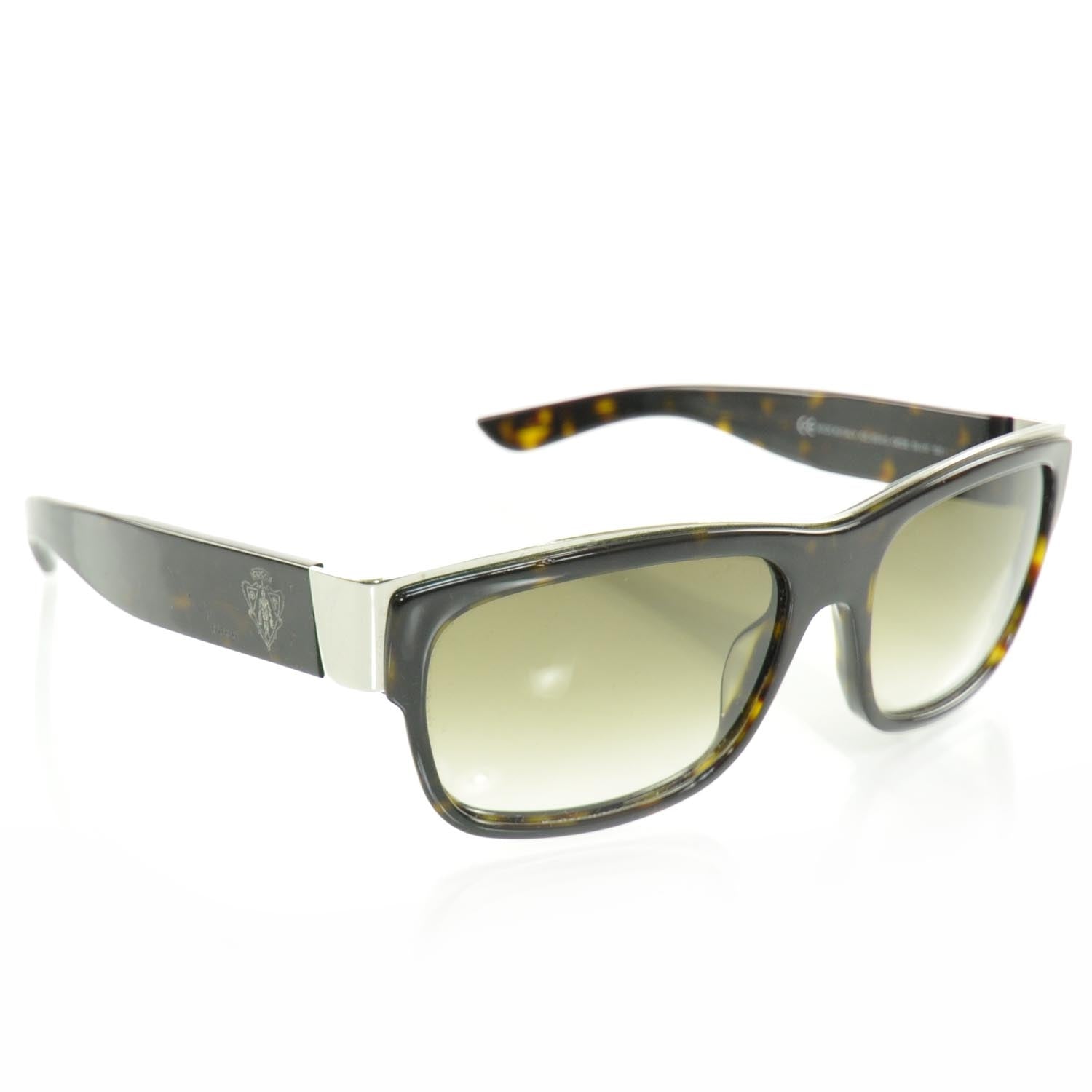 Gucci Tortoise Shell Crest Sunglasses 1594 S 23520 – FASHIONPHILE