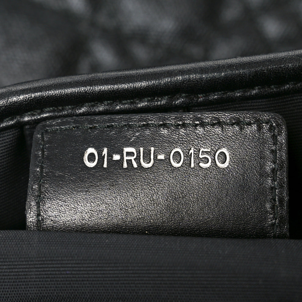 Christian Dior Coated Canvas Cannage Small Panarea Tote Black 1881494 ...