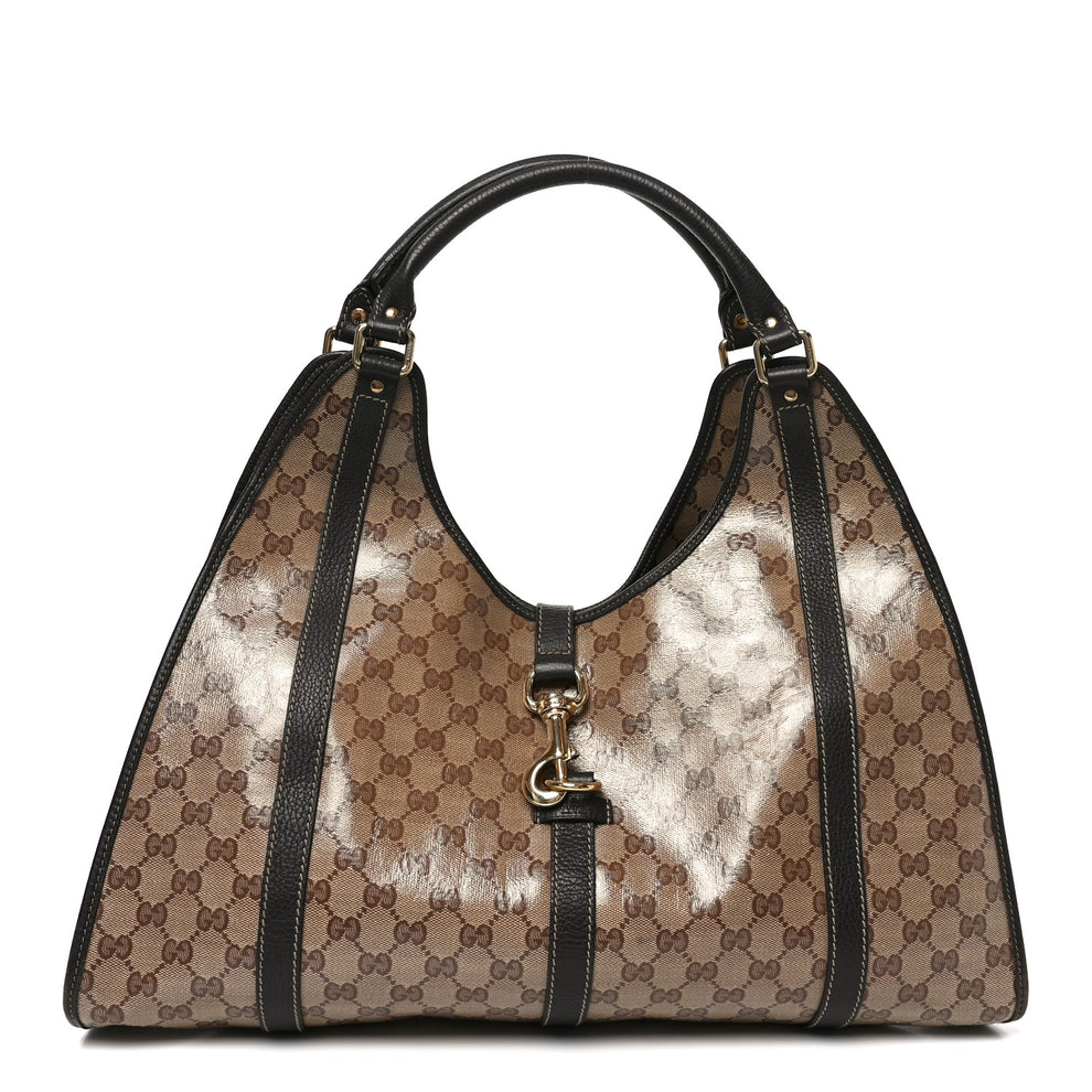 Gucci Crystal Monogram Dollar Calfskin Medium Joy Shoulder Bag Beige ...