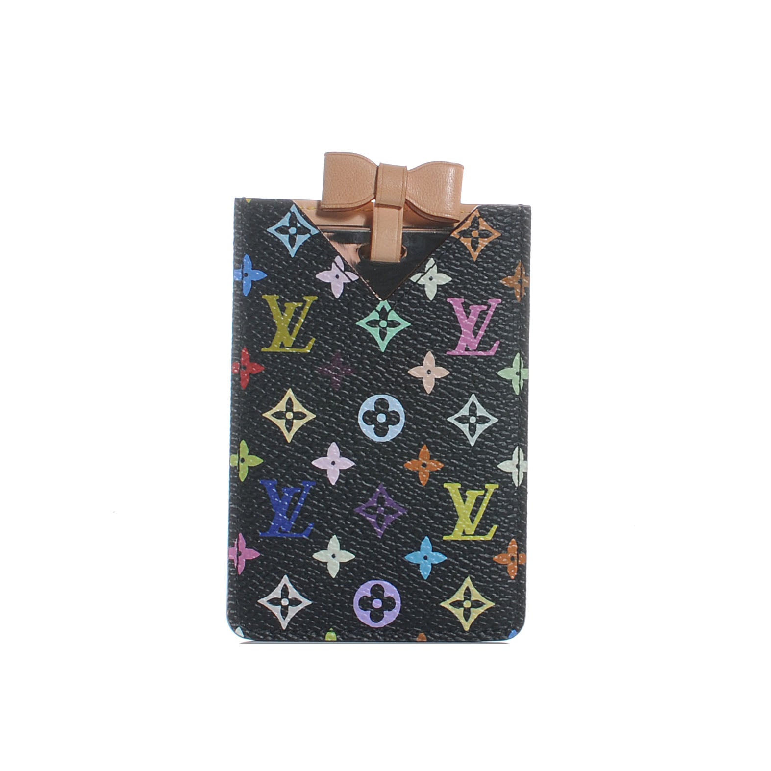 Louis Vuitton Monogram Multicolor Mirror and Case Pouch Black 55917 ...