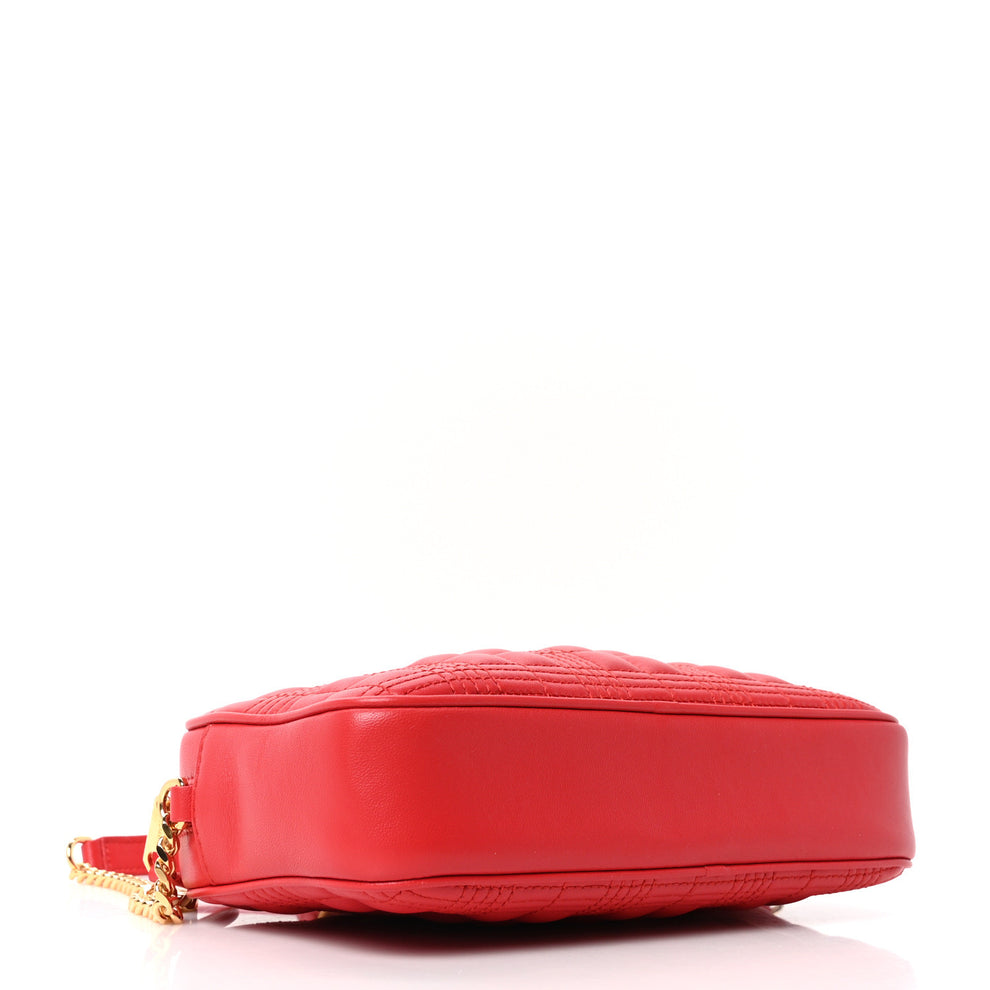 Burberry Lambskin Quilted Mini Lola Camera Bag Bright Red 1790440 ...
