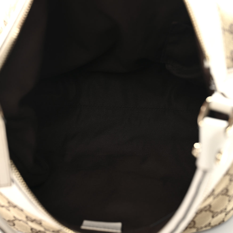 Gucci Monogram Large D Gold Hobo Off White 1771921 – FASHIONPHILE