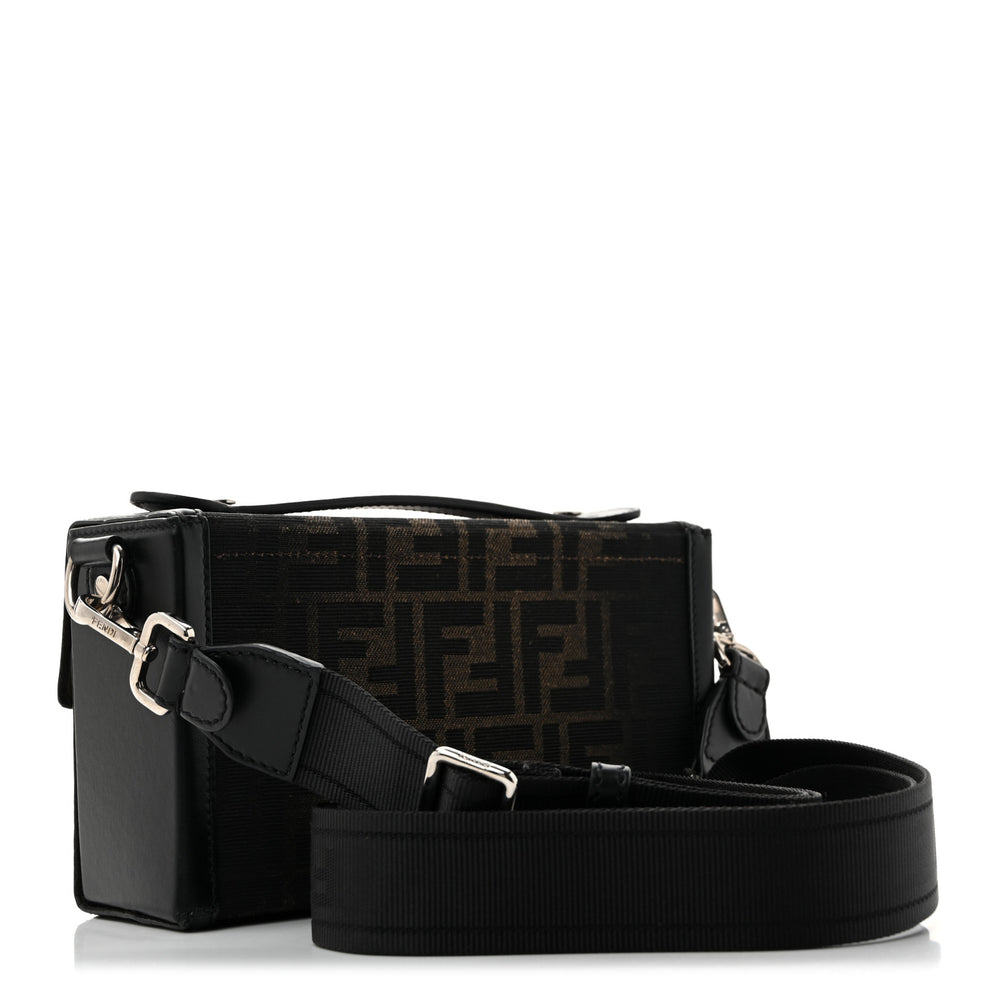 Fendi Recycled Fabric Jacquard Vitello King FF 1974 Baguette Soft Trunk ...