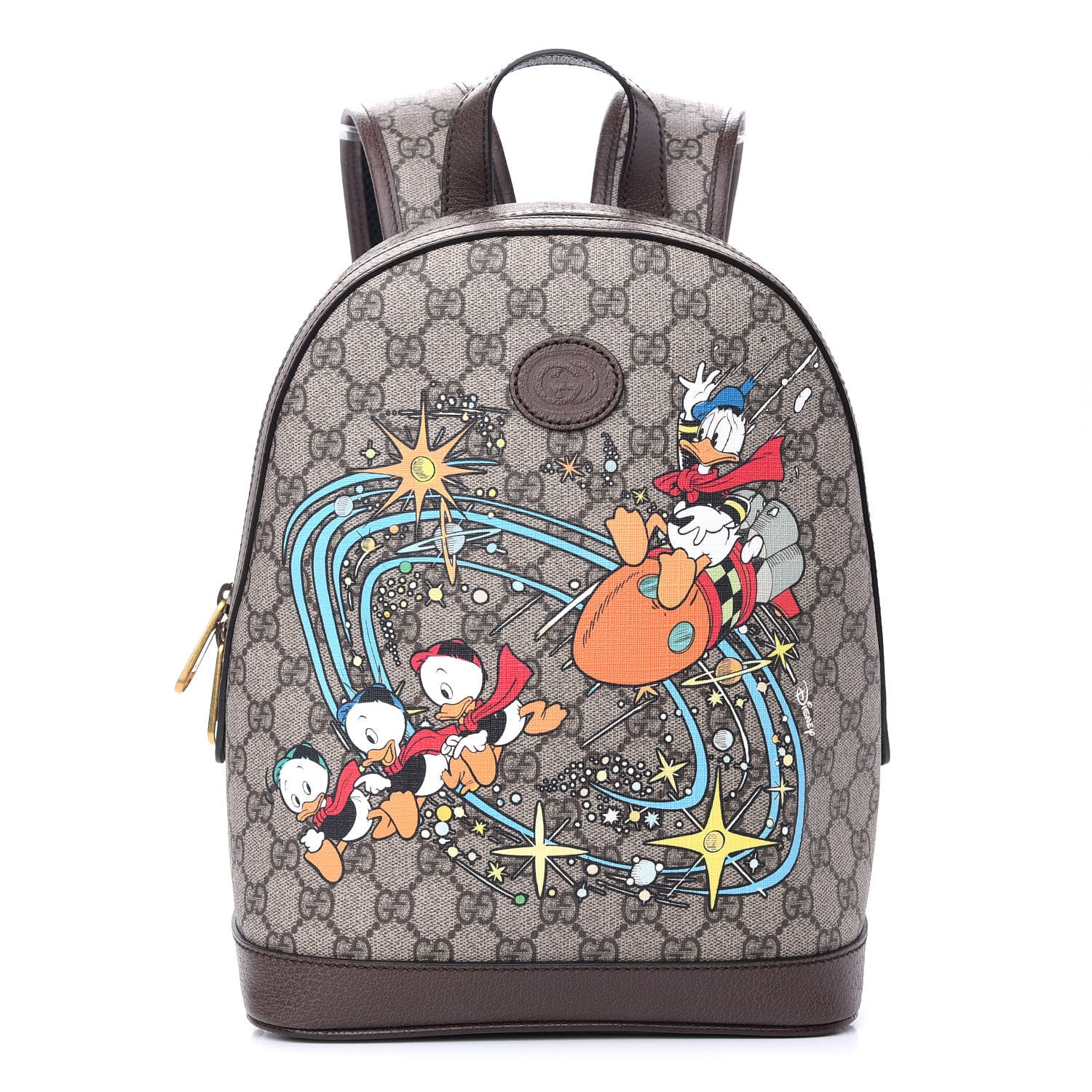 Gucci X DISNEY GG Supreme Monogram Donald Duck Small Interlocking G ...