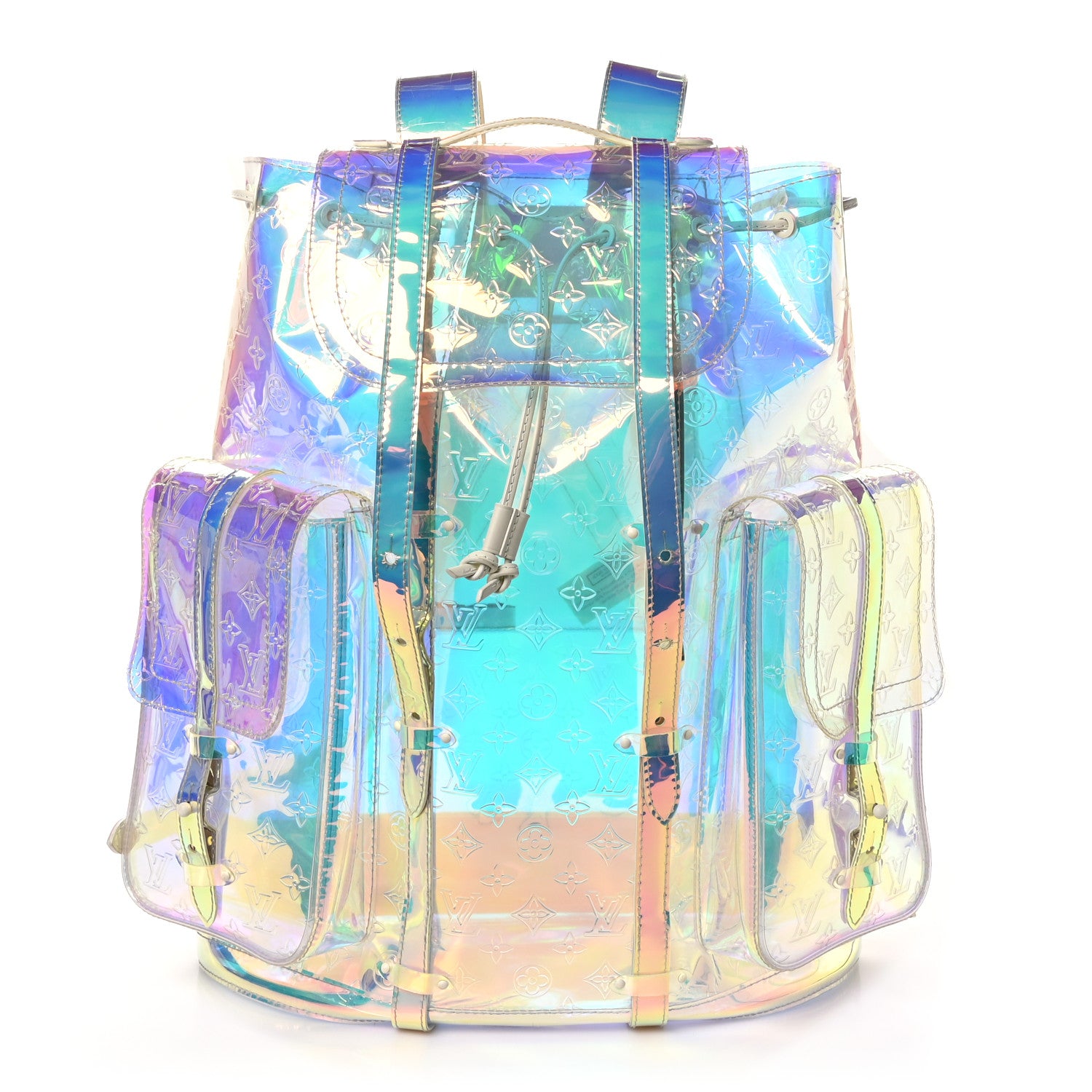 Louis Vuitton PVC Monogram Christopher Backpack GM Iridescent Prism ...