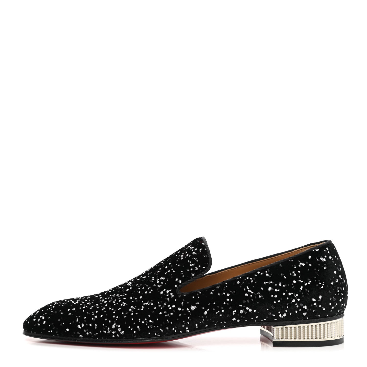 Christian Louboutin Velours Mens Colonnaki Snow Star Flat Loafers 43.5 ...