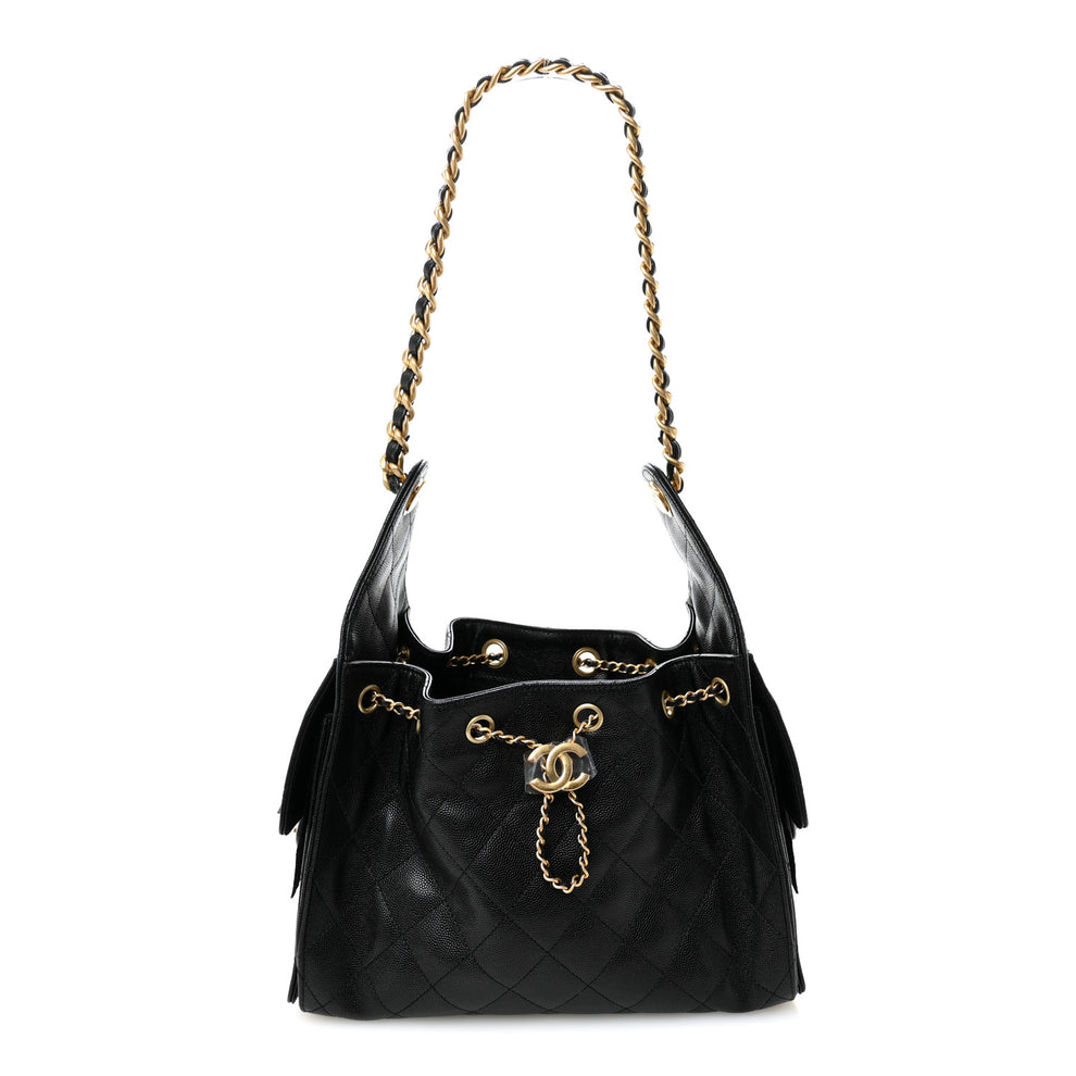 Chanel Caviar Quilted Small Chanel 25 Handbag Black 1785050 – FASHIONPHILE
