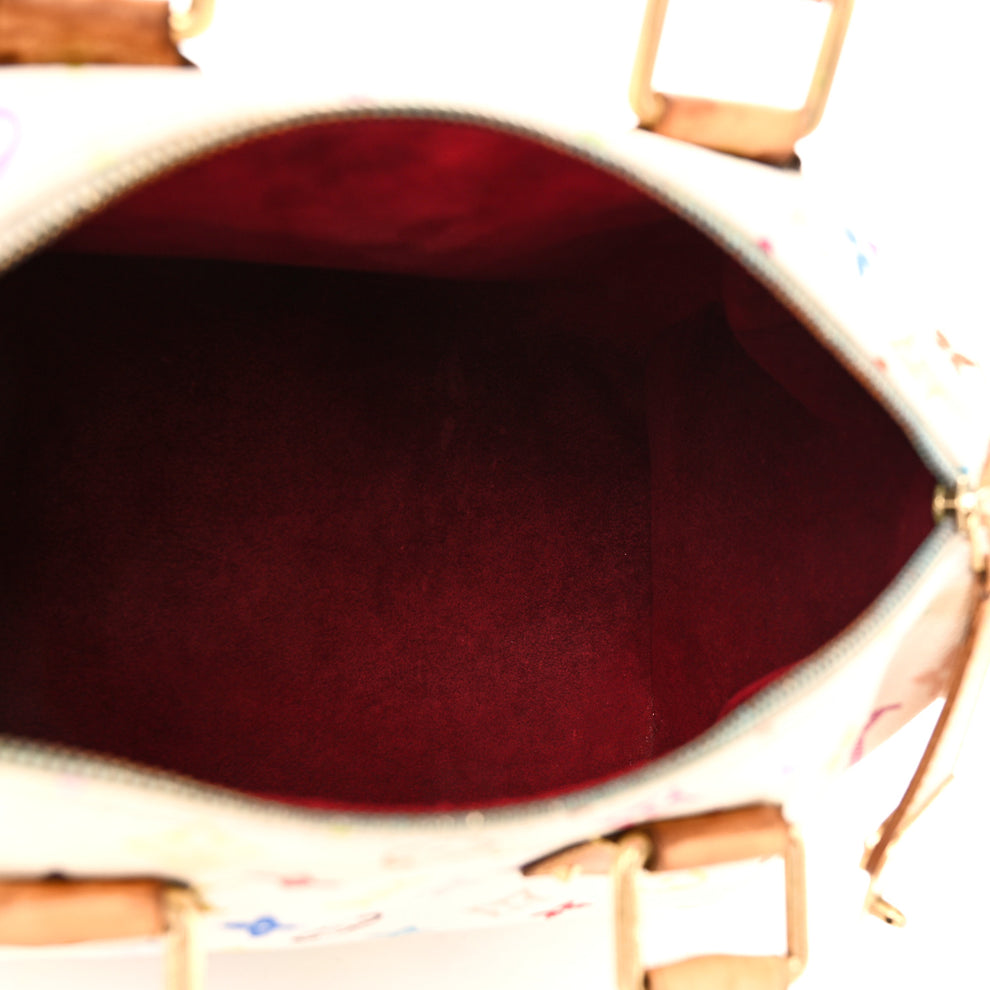 Louis Vuitton Monogram Multicolor Speedy 30 White 1790694 – FASHIONPHILE