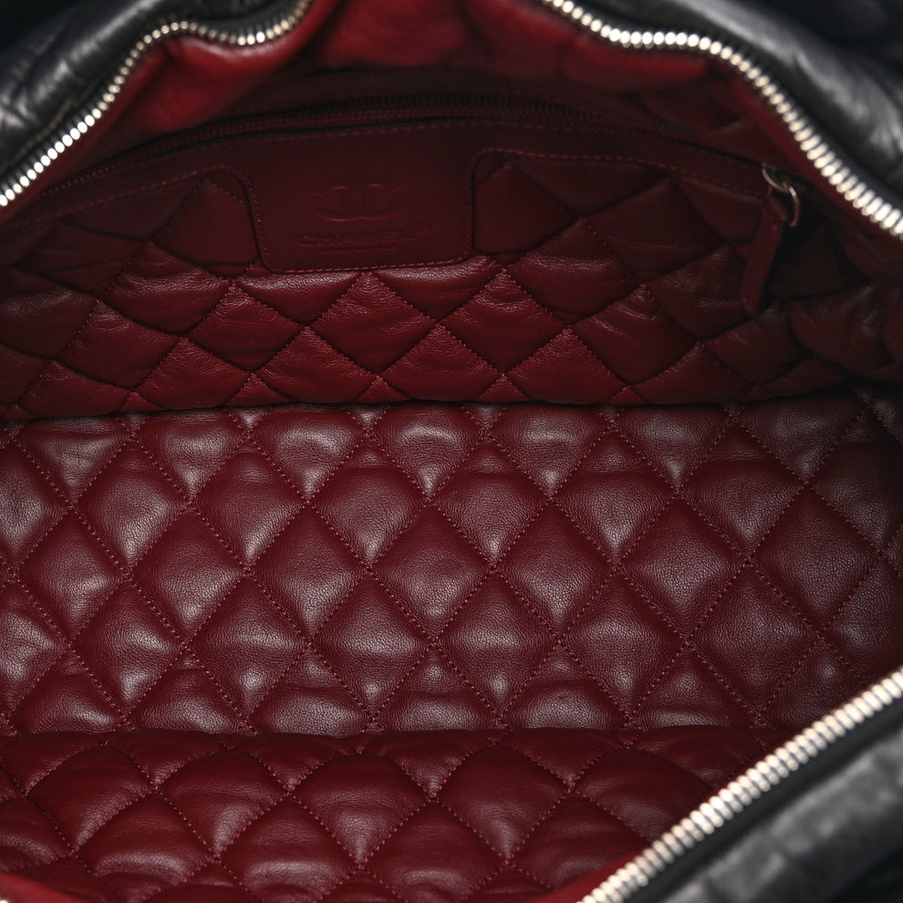 Chanel Lambskin Quilted Medium Coco Cocoon Reversible Tote Black ...