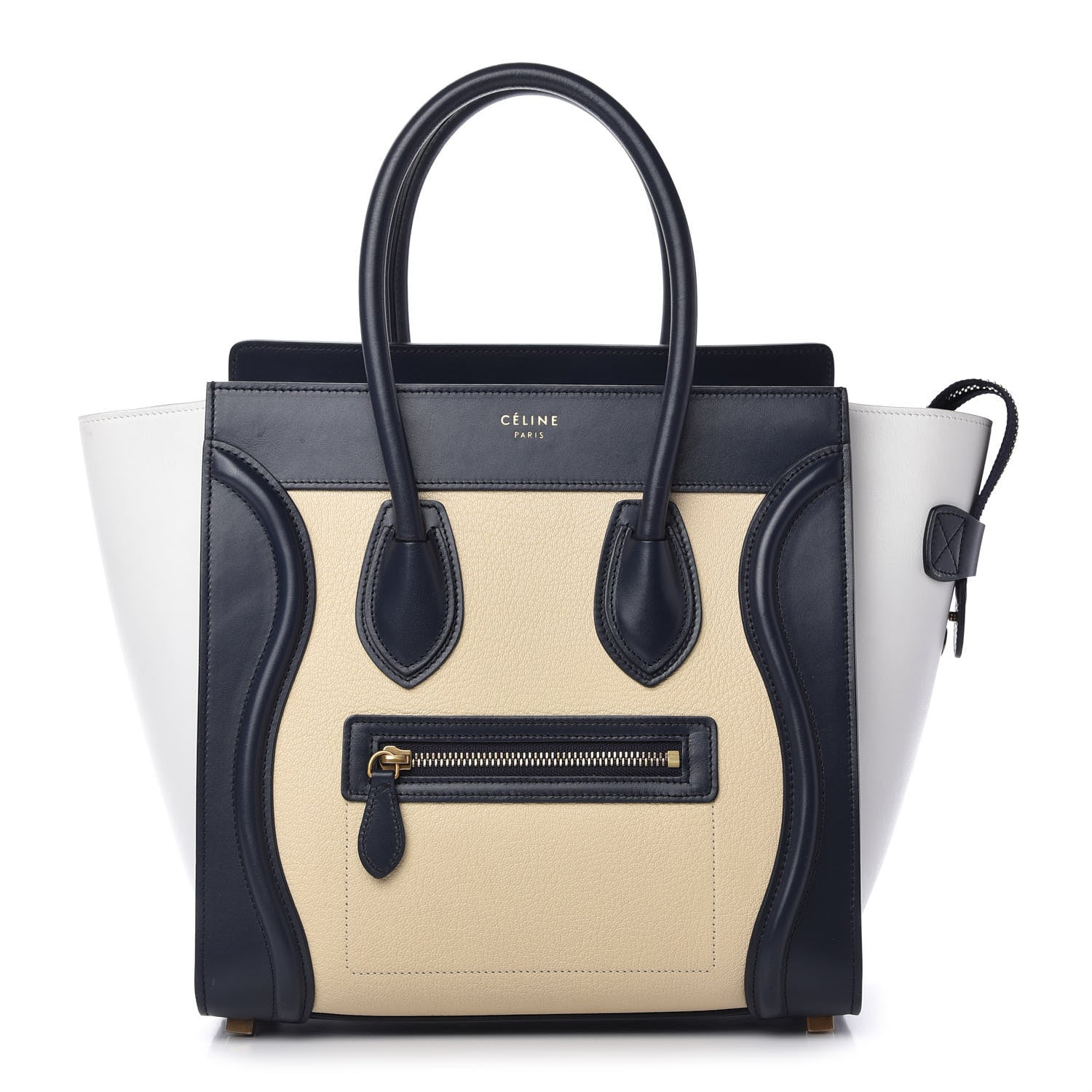 Celine Goatskin Smooth Calfskin Micro Tri-Color Luggage Firefly 757595 ...