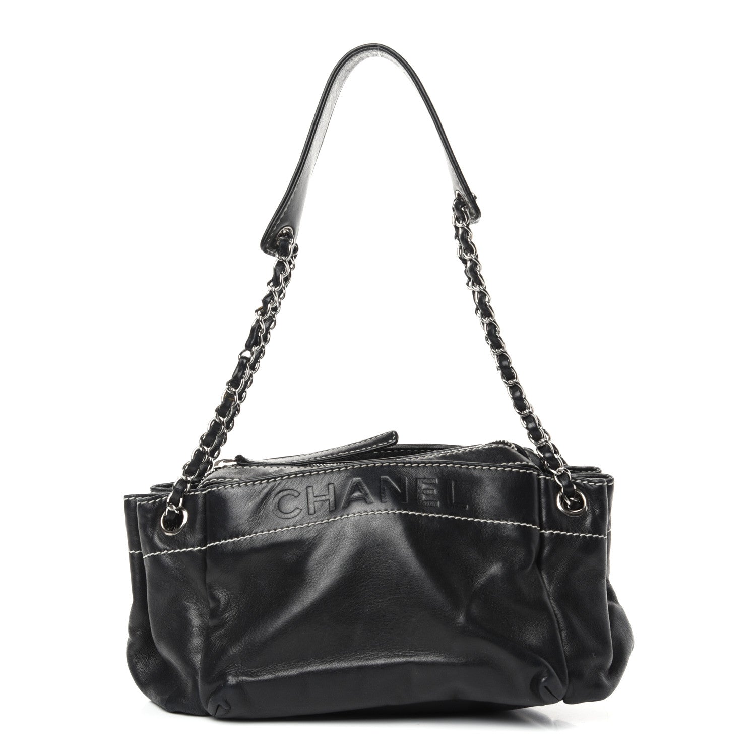 Chanel Lambskin Lax Accordion Hobo Black 924227 – FASHIONPHILE
