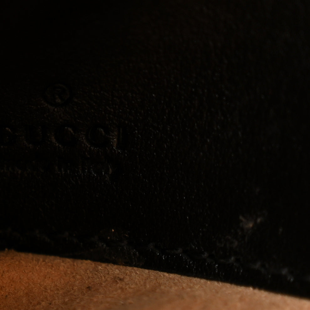 Gucci Calfskin Matelasse Mini GG Marmont Chain Bag Black 1781489 ...