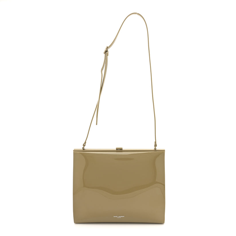 Saint Laurent Vinyl Le-Anne Marie Shoulder Bag Dark Honey 1757306 ...