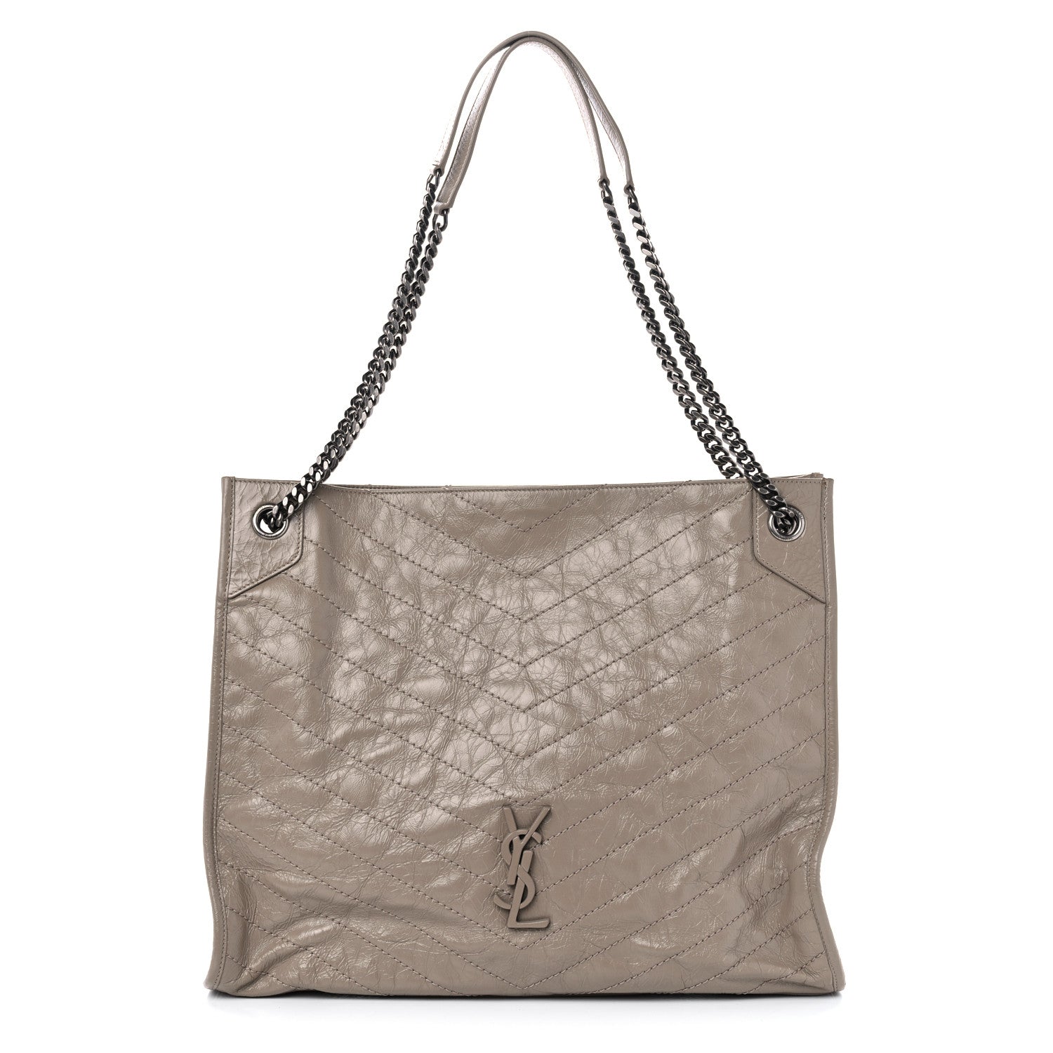Saint Laurent SAINT LAURENT Crinkled Calfskin Matelasse Monogram Large ...