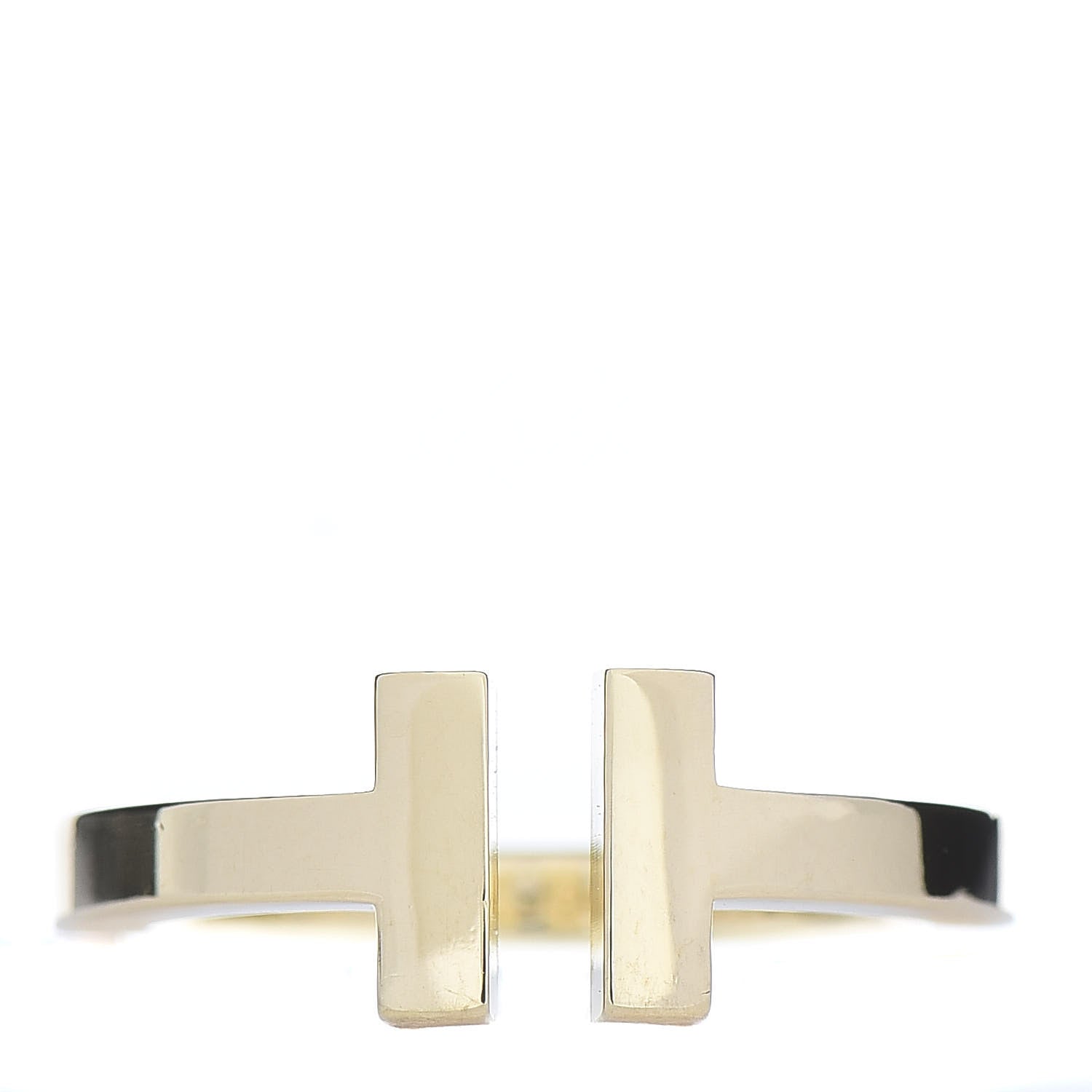 Tiffany 18K Yellow Gold T Square Ring 53 6.25 664356 – FASHIONPHILE