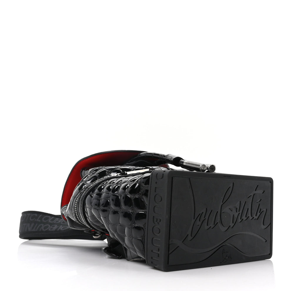 Christian Louboutin Calfskin Alligator Embossed Small Explorafunk ...