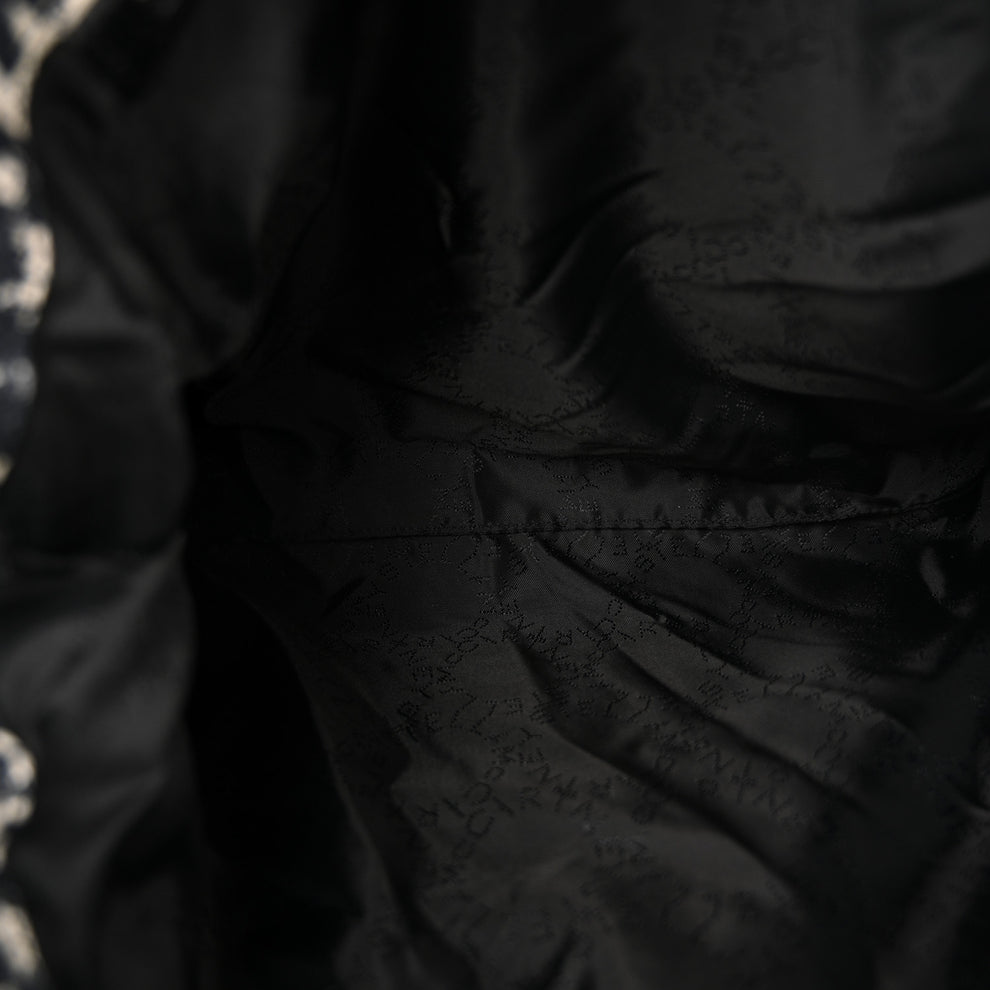 Stella McCartney Linen Leopard Small Falabella Tote Black White 1767752 ...