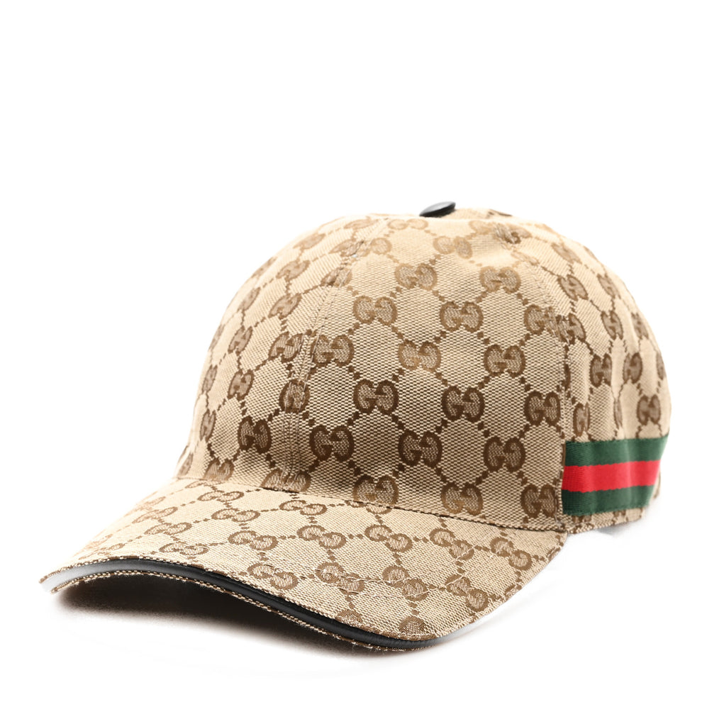 Gucci Monogram Web Baseball Hat S Beige Cocoa 1747063 – FASHIONPHILE