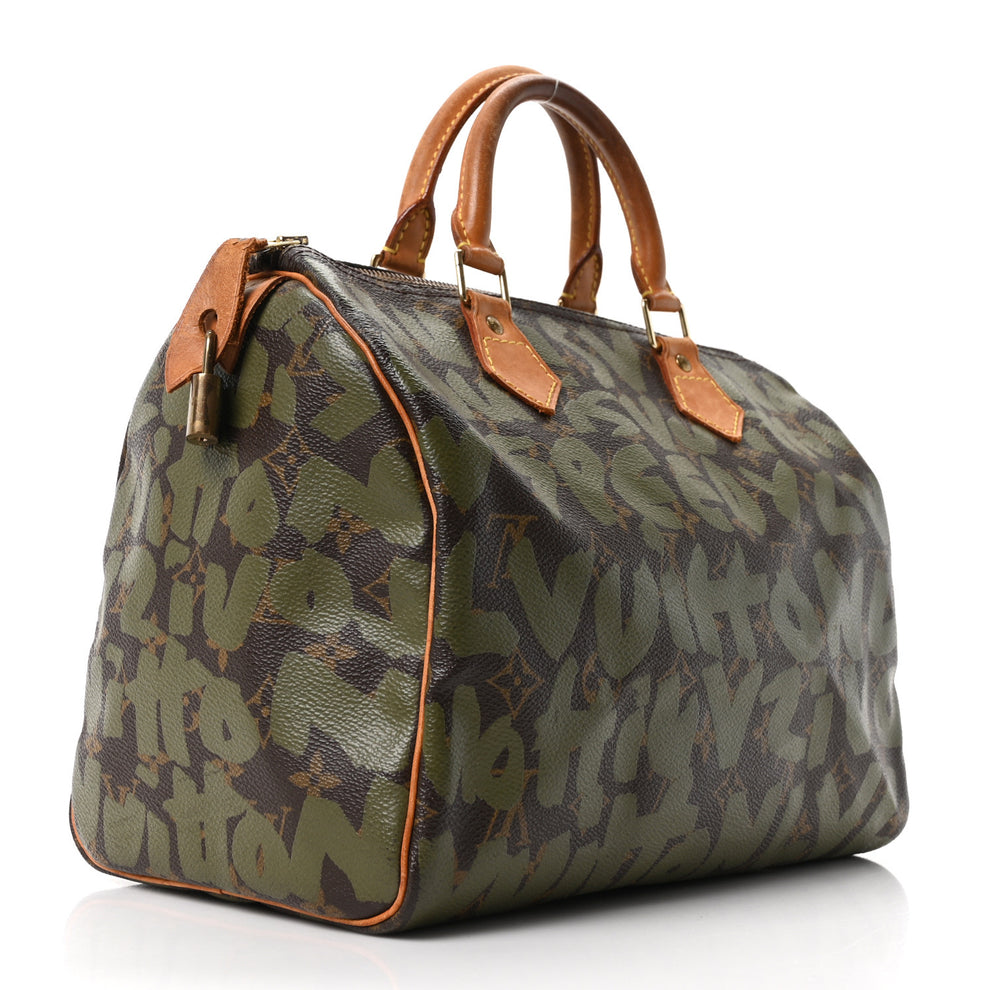 Louis Vuitton Monogram Graffiti Speedy 30 Kaki 1791088 – FASHIONPHILE