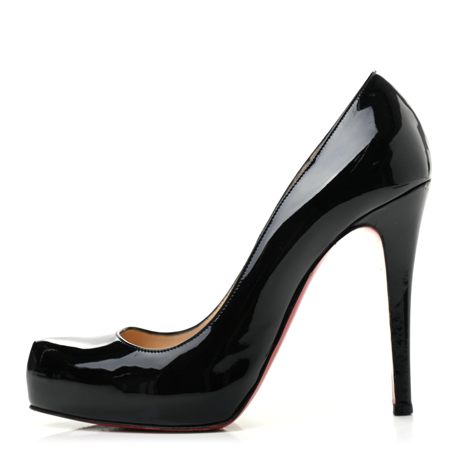 Christian Louboutin Patent Rolando 120 Pumps 37.5 Black 860759 ...