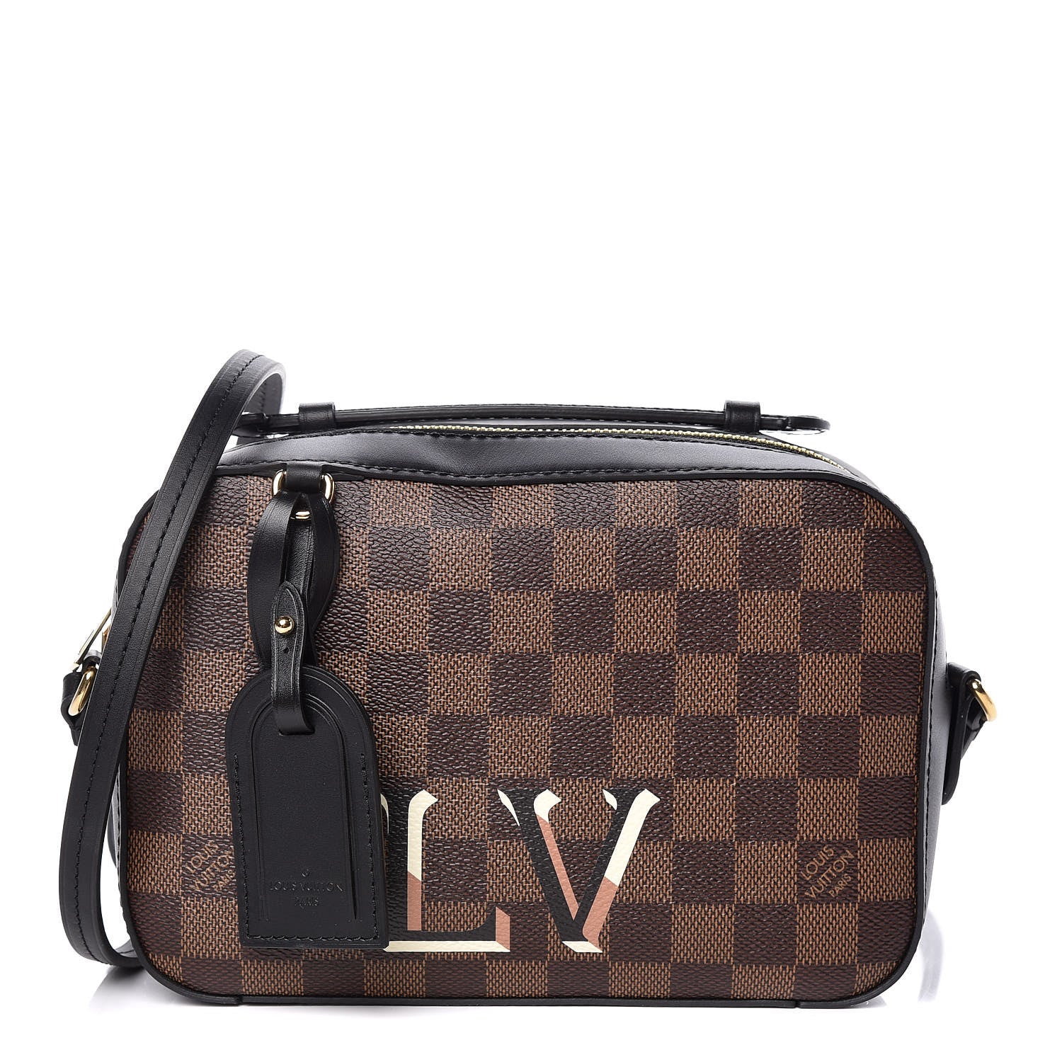 Louis Vuitton Damier Ebene Santa Monica Black 407927 – FASHIONPHILE