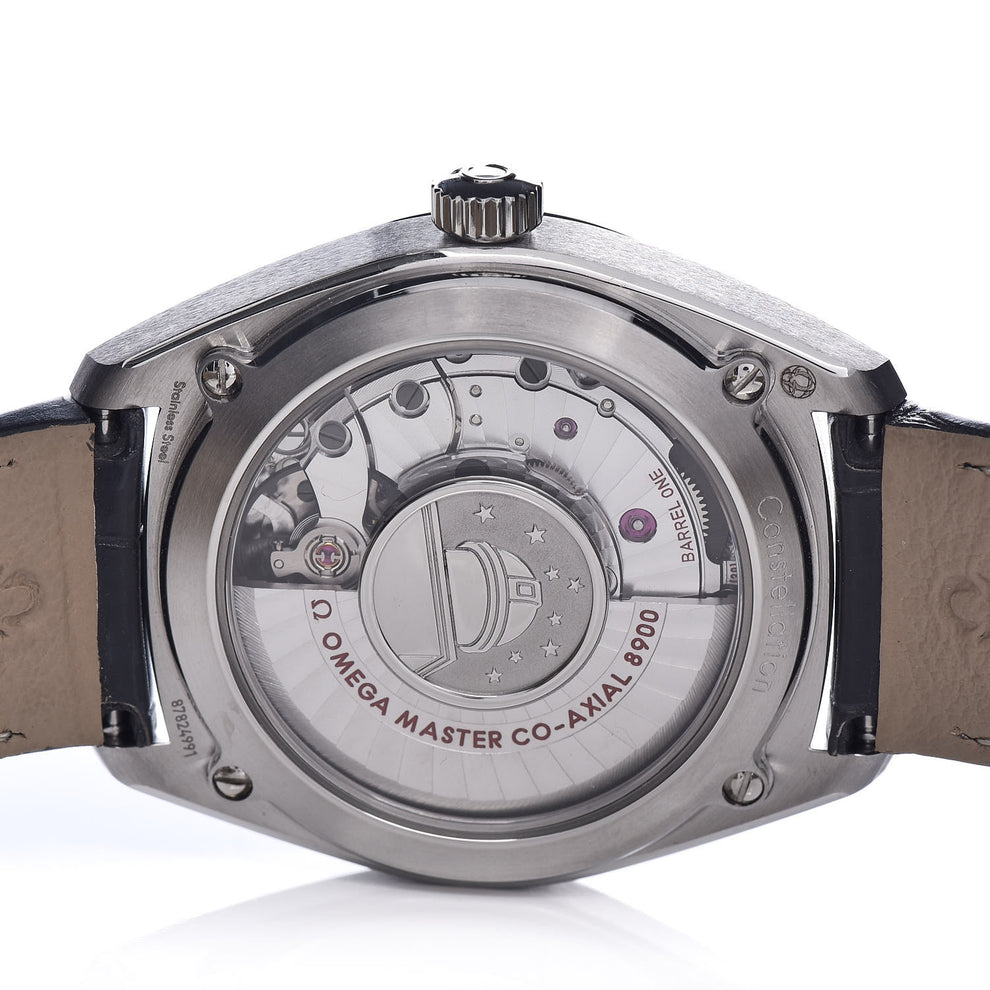 Omega Stainless Steel Alligator 39mm Constellation Globemaster Co-Axial ...