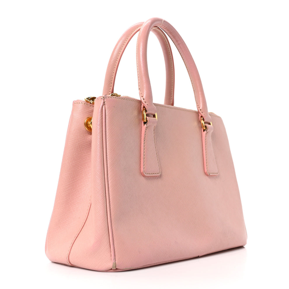 Prada Saffiano Lux Mini Double Zip Tote Orchidea 1777926 – FASHIONPHILE