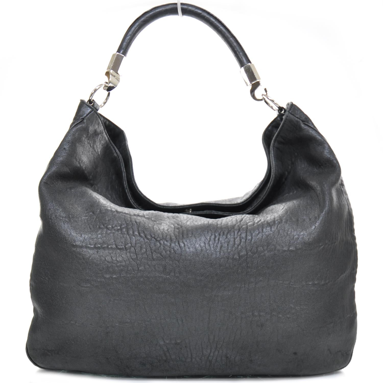 Saint Laurent Leather Large Roady Hobo Black 22711 – FASHIONPHILE