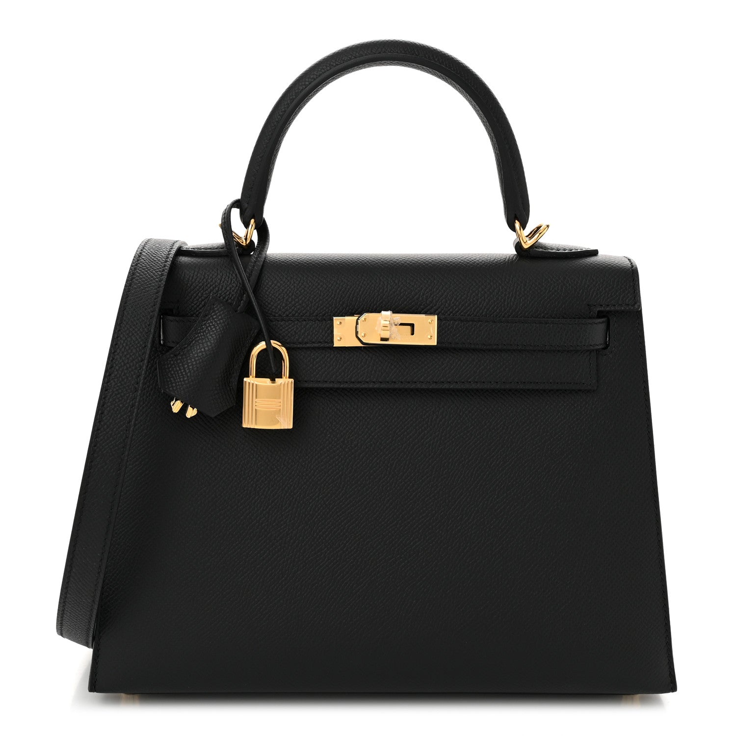 Hermes Epsom Kelly Sellier 25 Black 1699284 – FASHIONPHILE