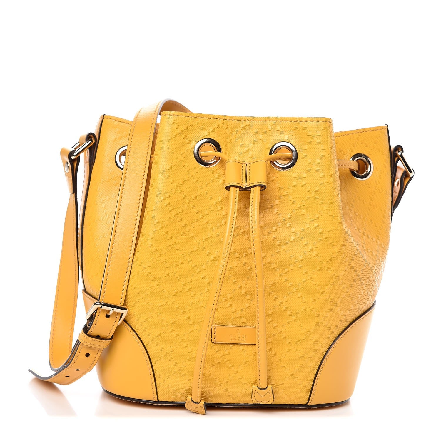 Gucci Hilary Lux Bright Diamante Small Bucket Bag Bumblebee 344372 ...